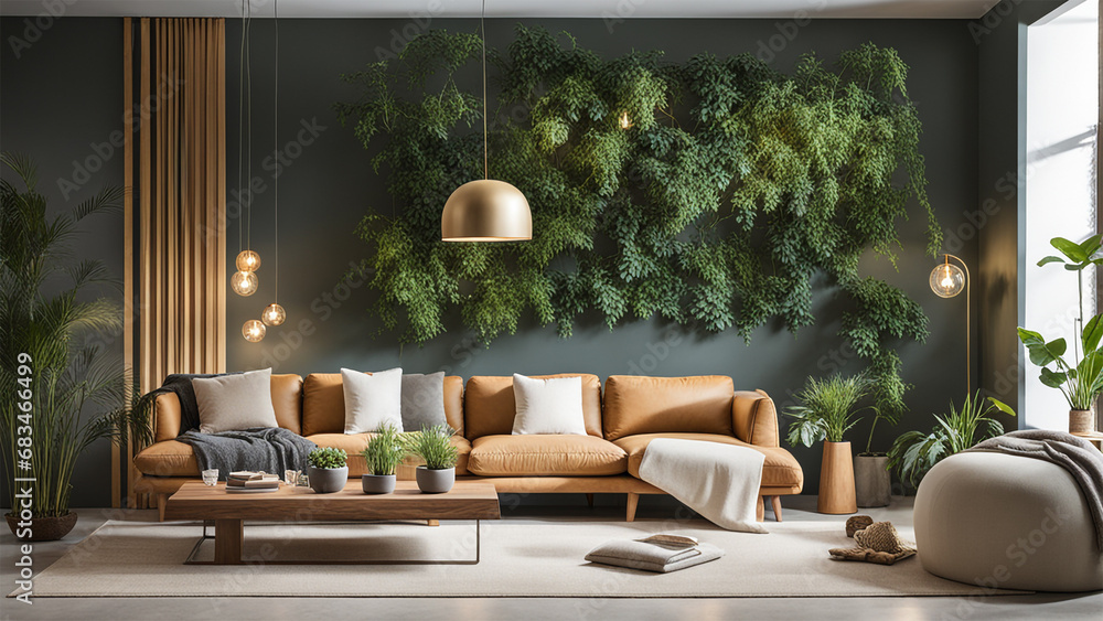 Nature-Inspired Home Interior Design Stock Photo | Adobe Stock