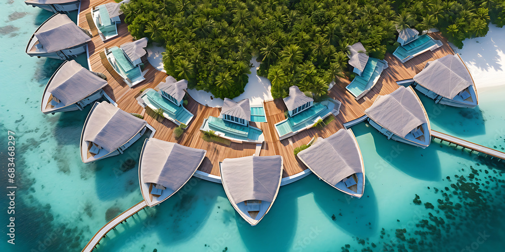 Modern prefabricated house overwater Maldives prefab house for luxury ...