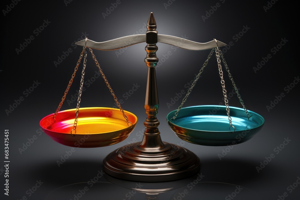 Symbolic Image Of Justice And Equality For Lgbtq Community. Сoncept ...