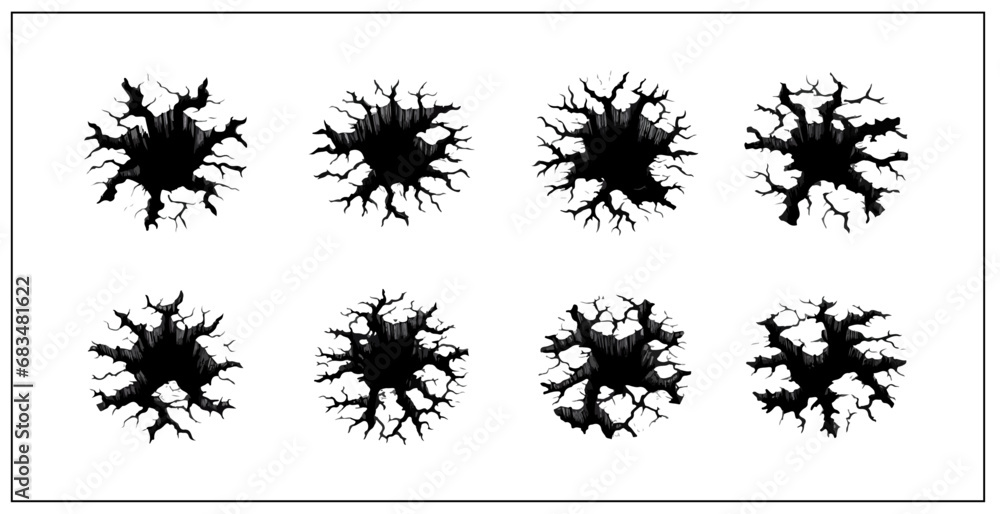 Ground crack group. Earthquakes, ground cracks, and impact craters ...