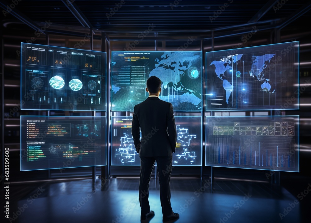 Analyst working with Business Analytics and Data Management System on ...