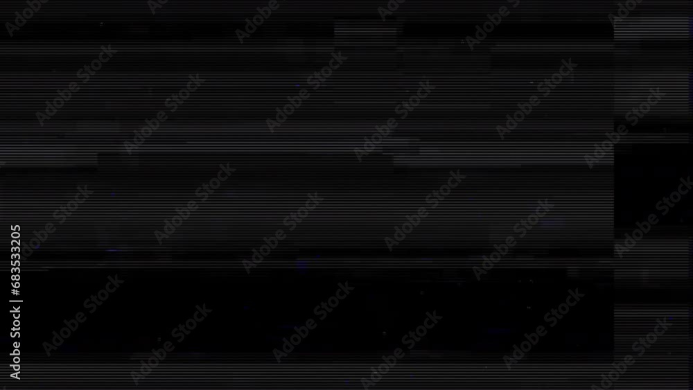 Vidéo Stock Glitch noise static television VFX. Visual video effects ...