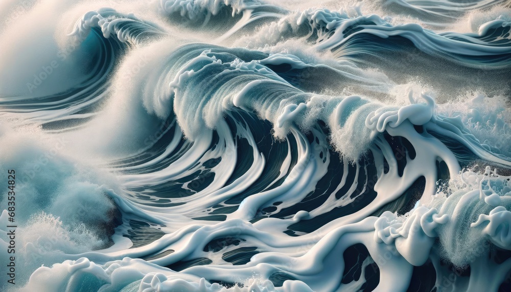 Frothy ocean wave texture background. Bubbling and foamy crests ...