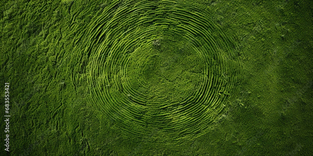 Overhead Perspective of Grassy Terrain Exploring the Texture and ...