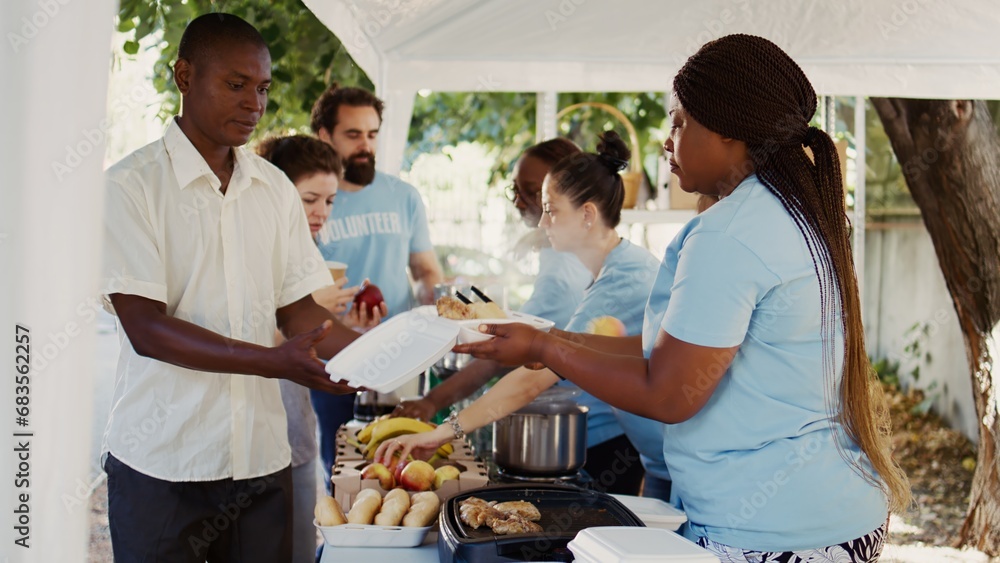 Non-profit group dedicates itself to hunger relief by giving free food ...