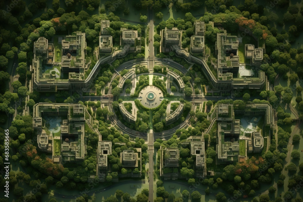 Aerial Masterplan of Green and Sustainable City using generative AI ...