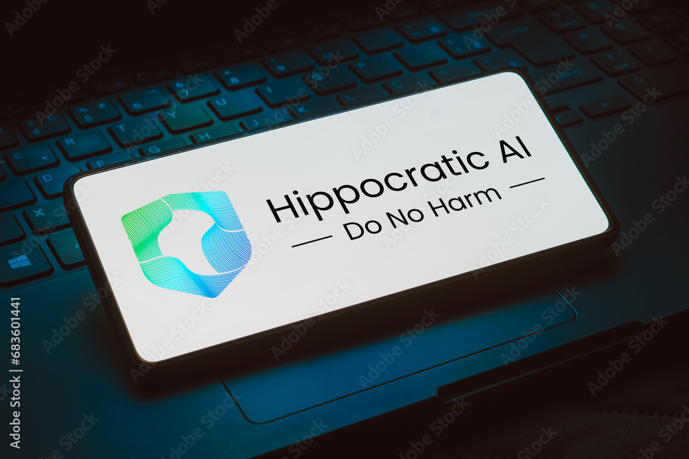 November 24, 2023, Brazil. In this photo illustration, the Hippocratic ...
