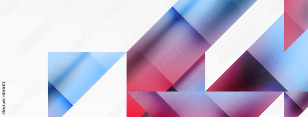 Captivating vector abstraction. Triangles interlock in mesmerizing ...