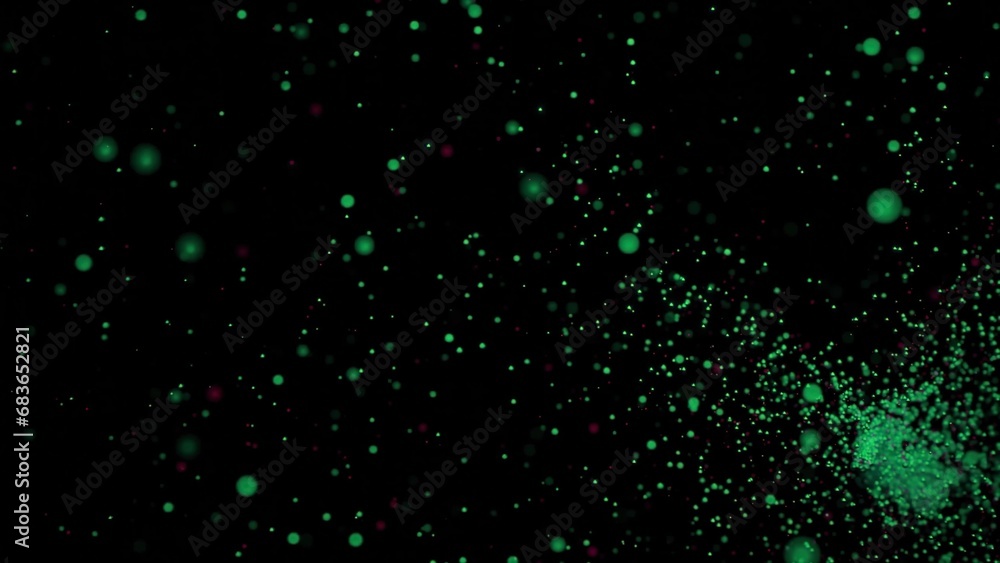 Storm of many colored dots. Design. Swarming stream of colored dots on ...