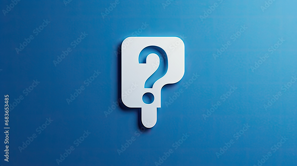 Question mark symbol for FAQ, information, problem and solution ...