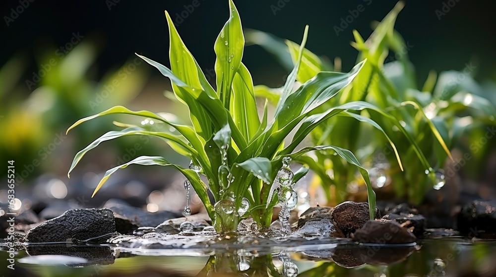 Corn Sprout Small Plant Stretches Towards, Wallpaper Pictures ...