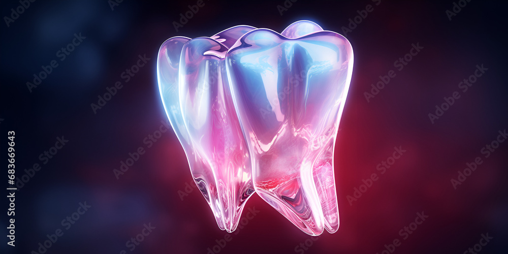 3d rendered illustration of a tooth,Tooth Icon,A tooth is on a blue ...