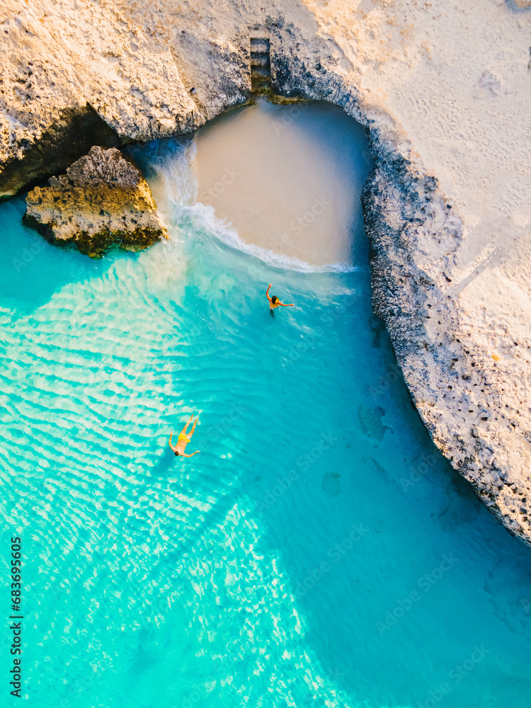 Tres Trapi Steps Triple Steps Beach, Aruba a popular beach among locals ...