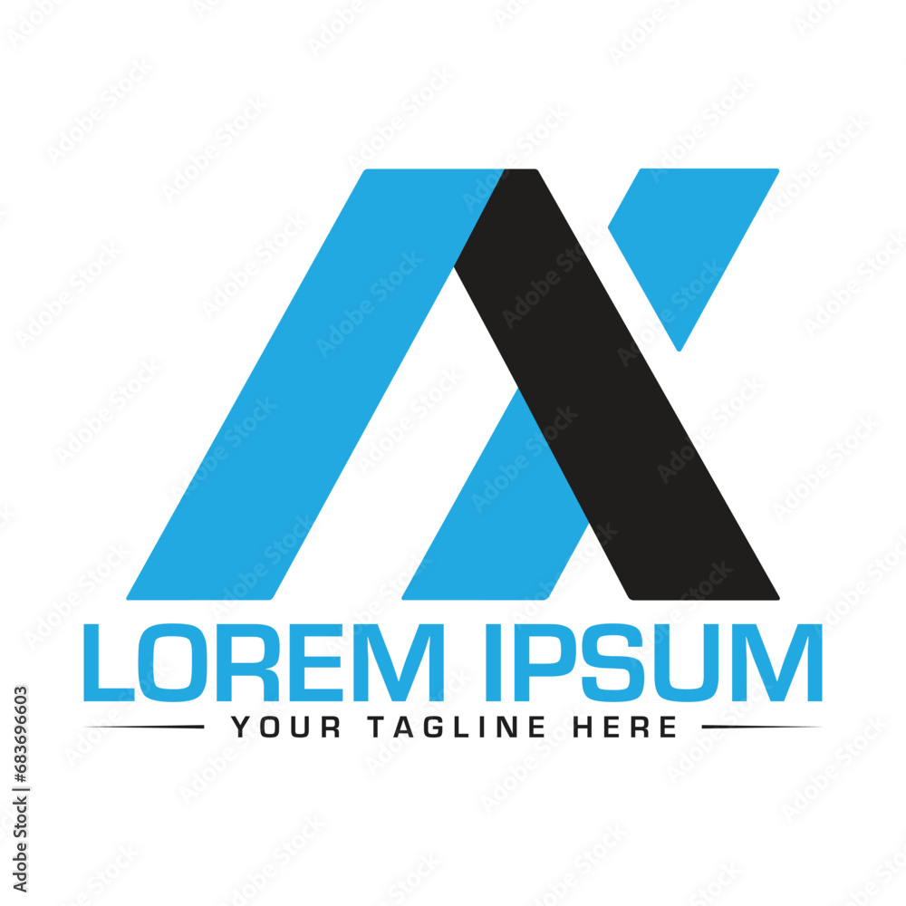 AX Logo Design Creative and Modern Logo Design Stock Vector | Adobe Stock