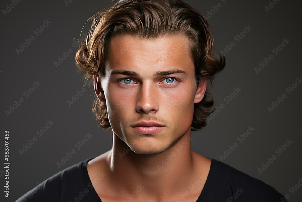 25 years old man Beauty, Entertainment star with AI Stock Illustration ...