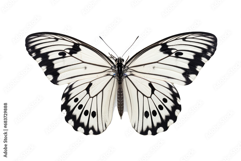 Beautiful butterfly in full body close-up portrait, flying butterfly ...