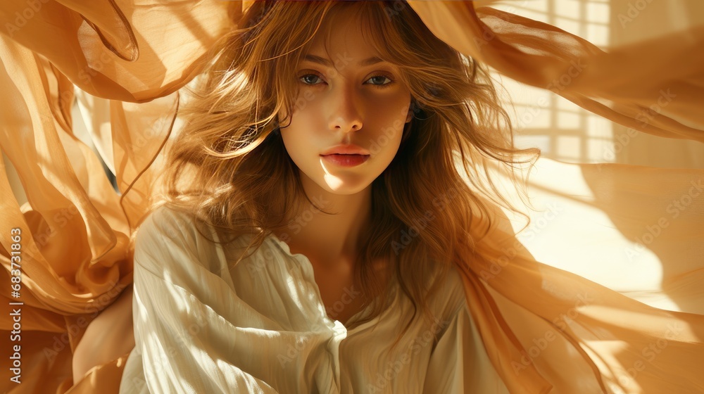 Beautiful Fashion Model Girl Portrait Big, Background Image, Desktop ...