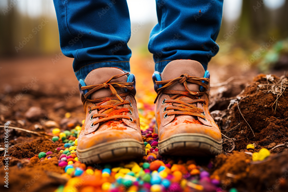 multicolor the concept of grounding and connection through the ground ...