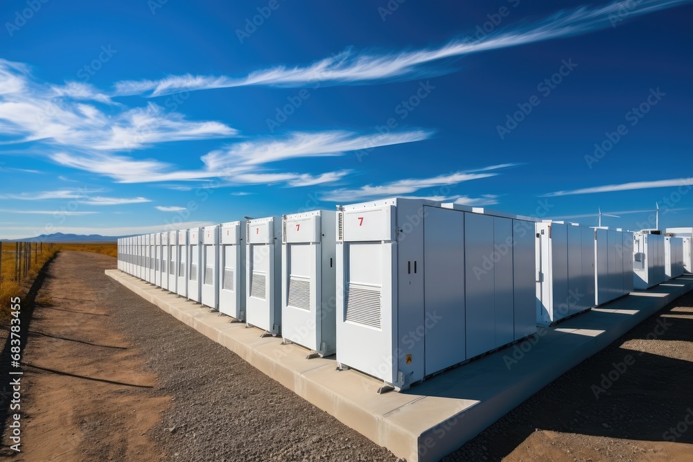 The largest battery energy storage system park in the world. Stock ...