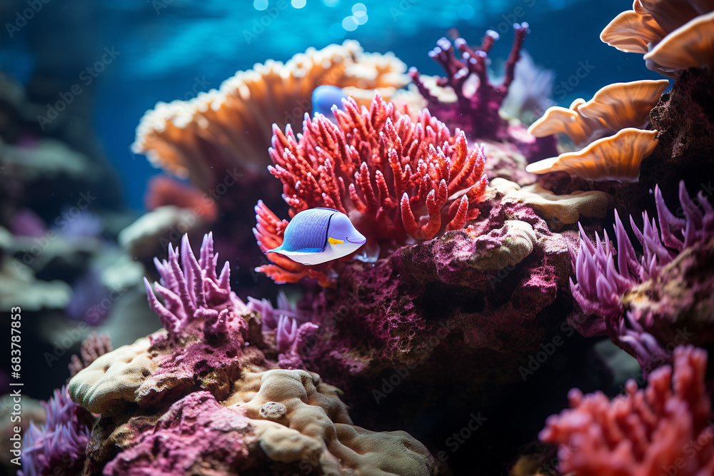 vibrant interconnectedness of species and habitats within a coral reef ...