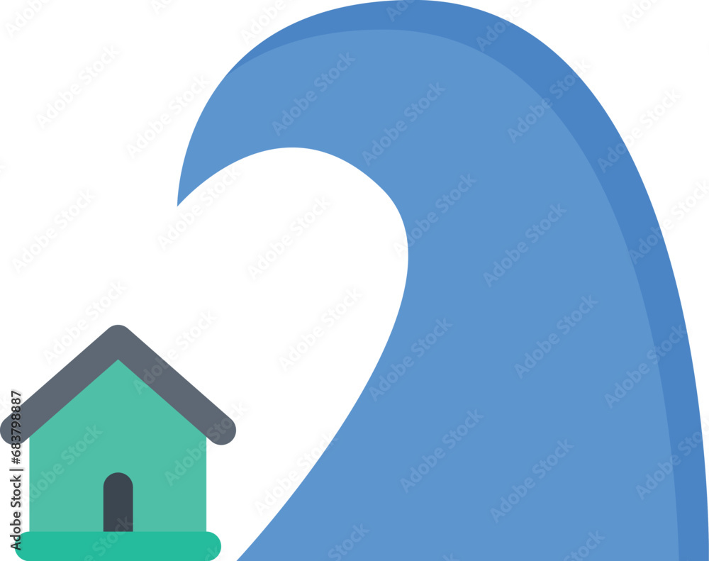 design vector image icons tsunami Stock Vector | Adobe Stock