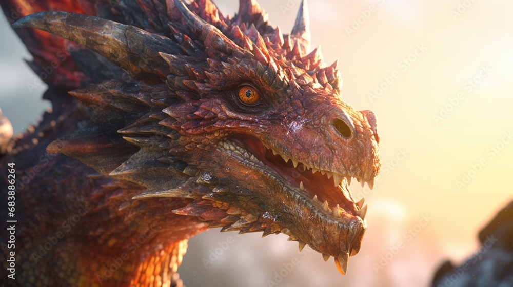 dragon in sun concept art 8k HD cinematography photor.Generative AI ...
