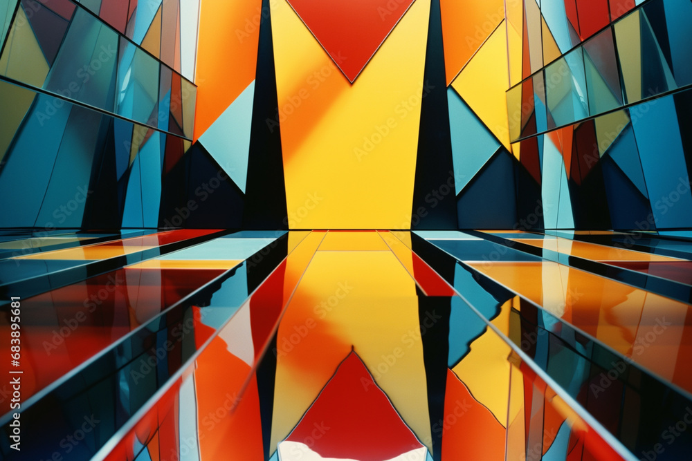 An abstract panorama suggesting a glimpse into a parallel dimension ...