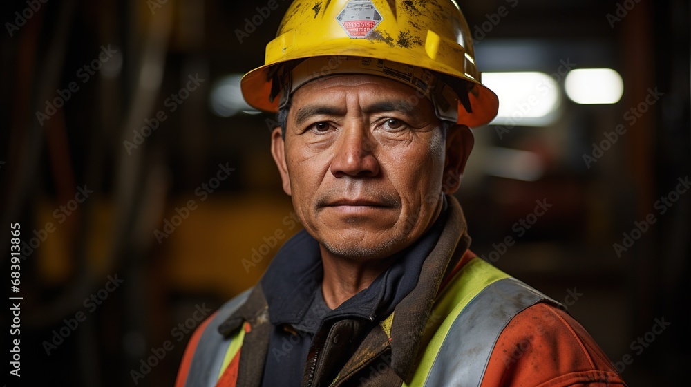 Native American indigenous mechanical engineer working on Industry ...