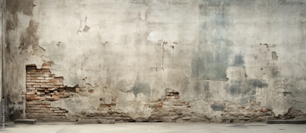 The old building's texture showcased its rich history, as the rough ...