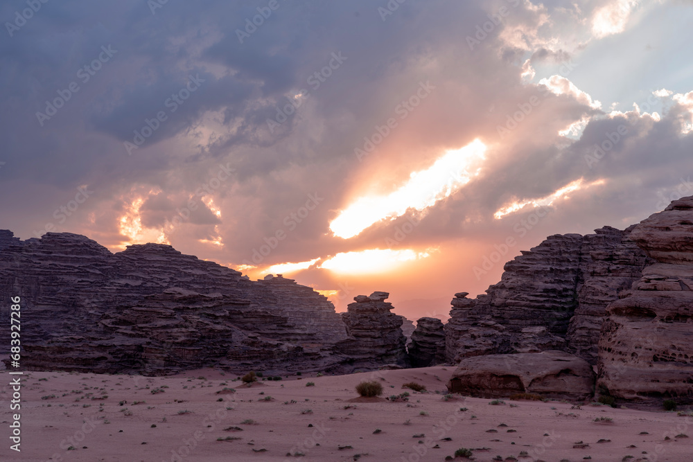 A picture of the rock formations in Neom, Saudi Arabia, the beauty of ...