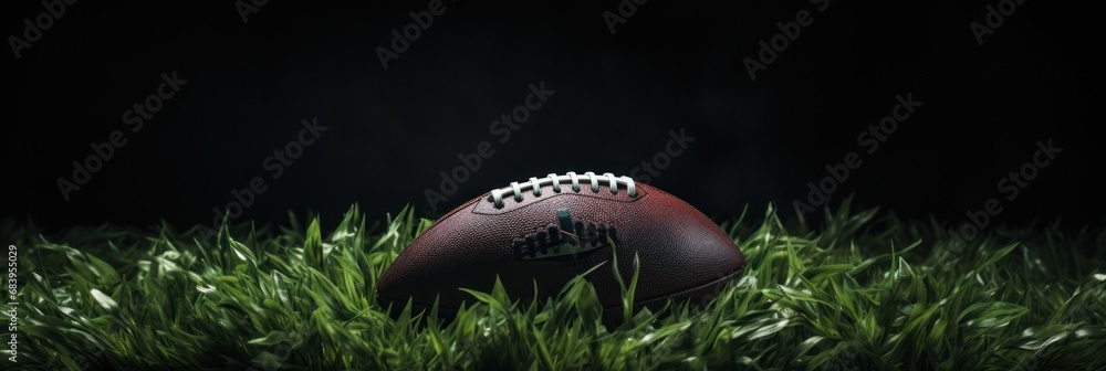 Horizontal sports poster and greeting cards with an American football ...