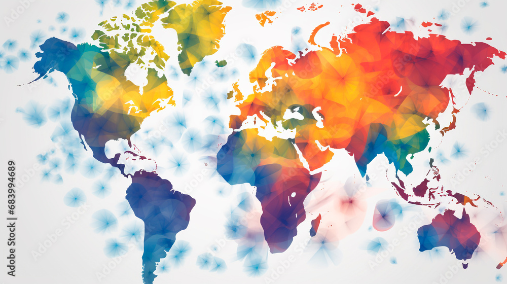 Poluição Atmosférica Global: Mapa-Múndi em Fundo Branco Stock ...