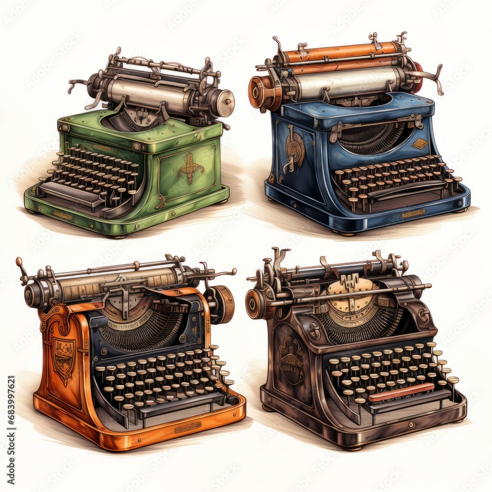 Explore the Classic Charm: A Glimpse into 4 Vintage Engraved ...