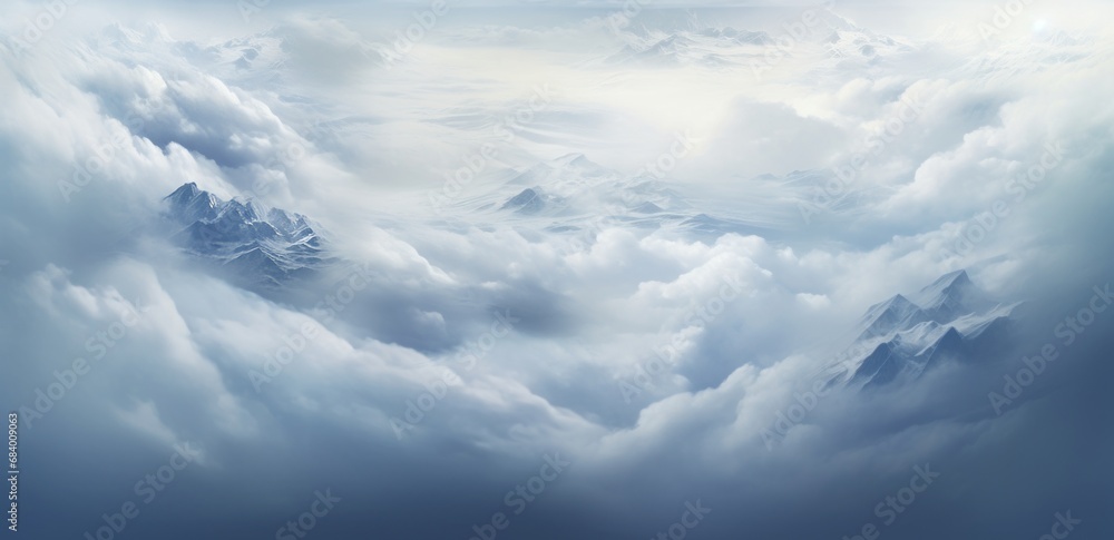 Unveiling Serenity: The Majestic Dance of Clouds in a Pure White ...