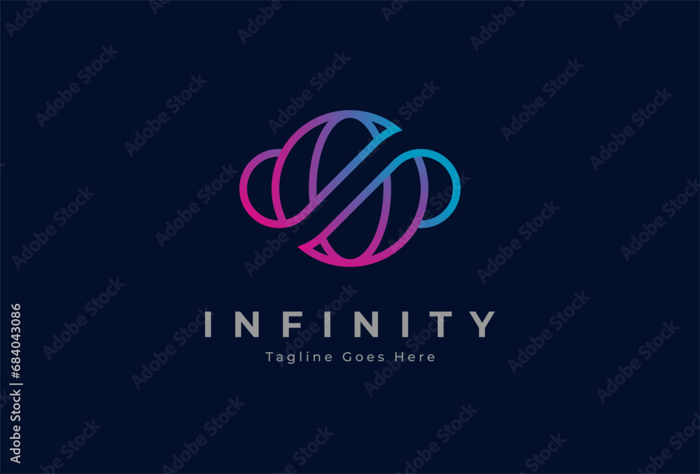 Initial O Infinity Logo Design. letter O with infinity combination ...