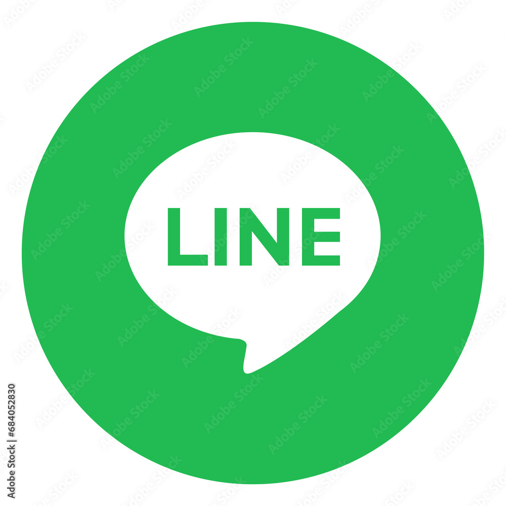 Round Line Logo Isolated on White Background Stock Photo | Adobe Stock