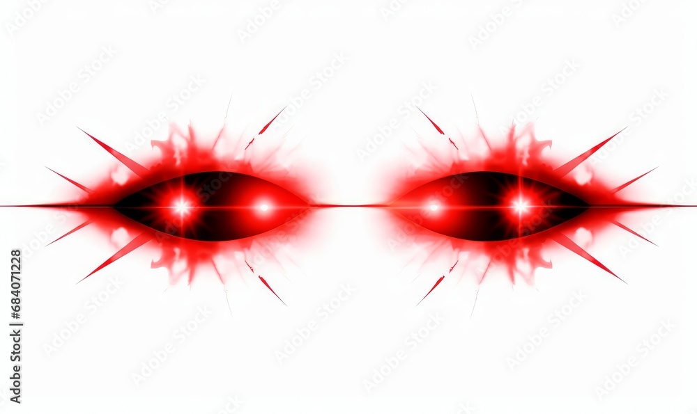 Laser red eyes meme on white background - graphic element for overlay ...