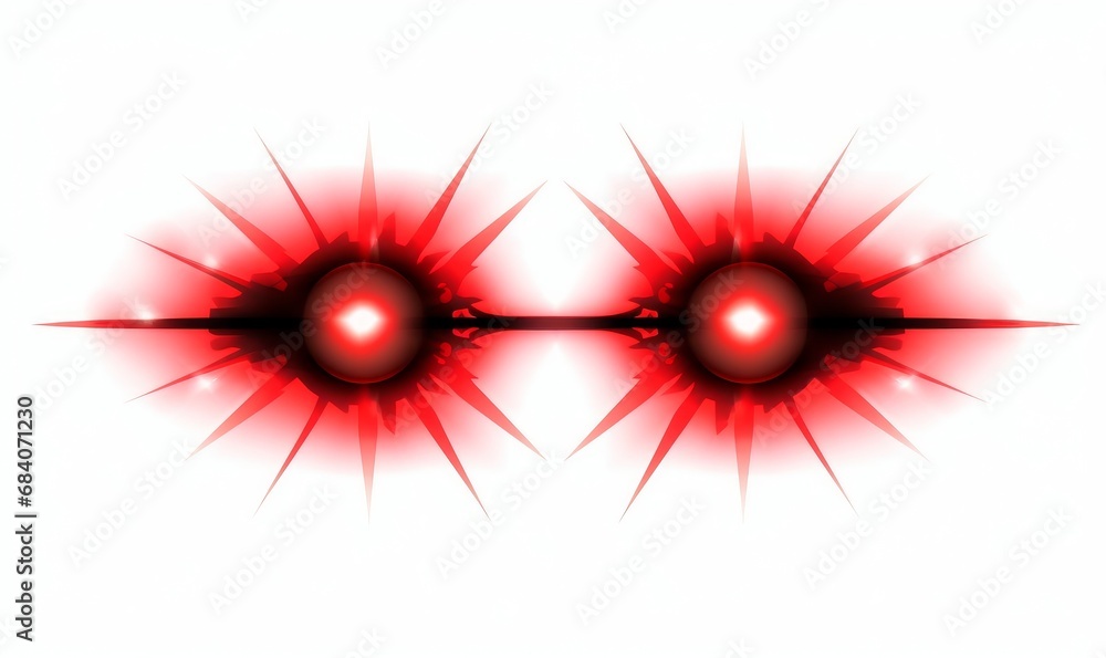 Laser red eyes meme on white background - graphic element for overlay ...