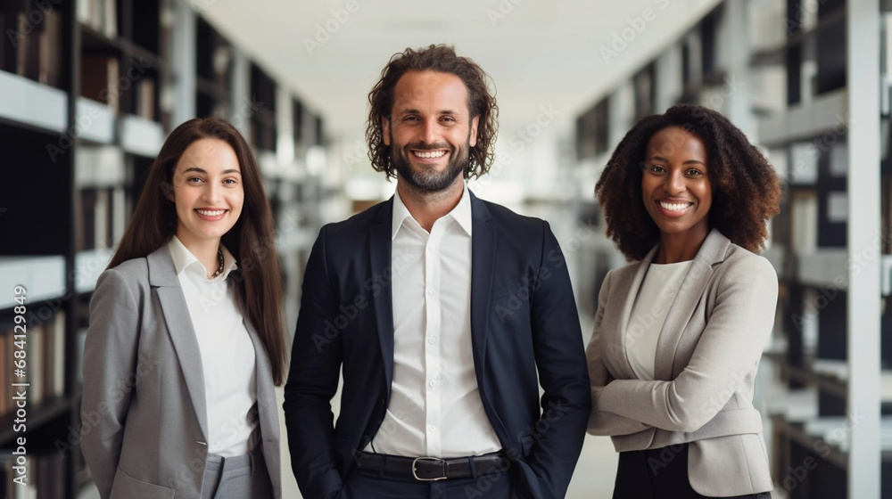 copy space, stockphoto, multicultural business team in a modern office ...