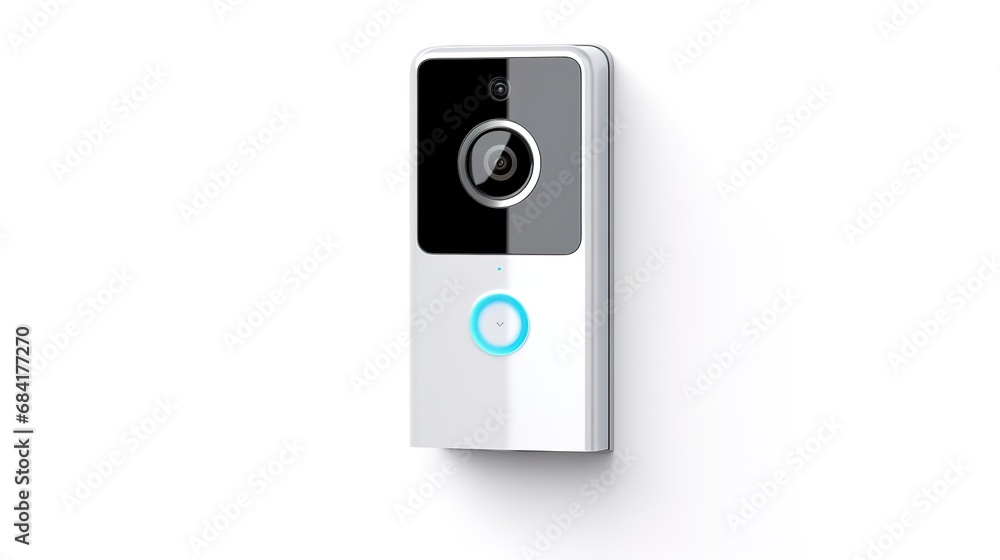 Modern doorbell with video camera, a smart home security solution for ...