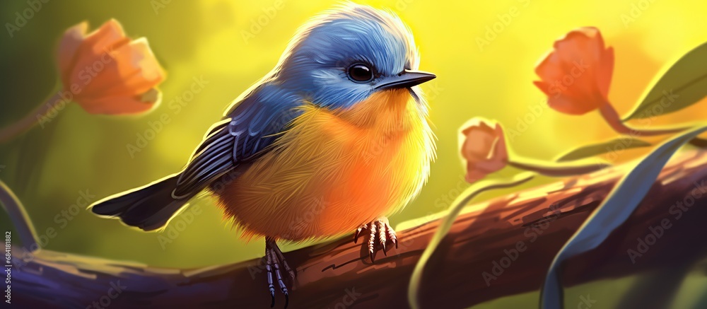 Set of Different types of small birds vector illustration Stock ...