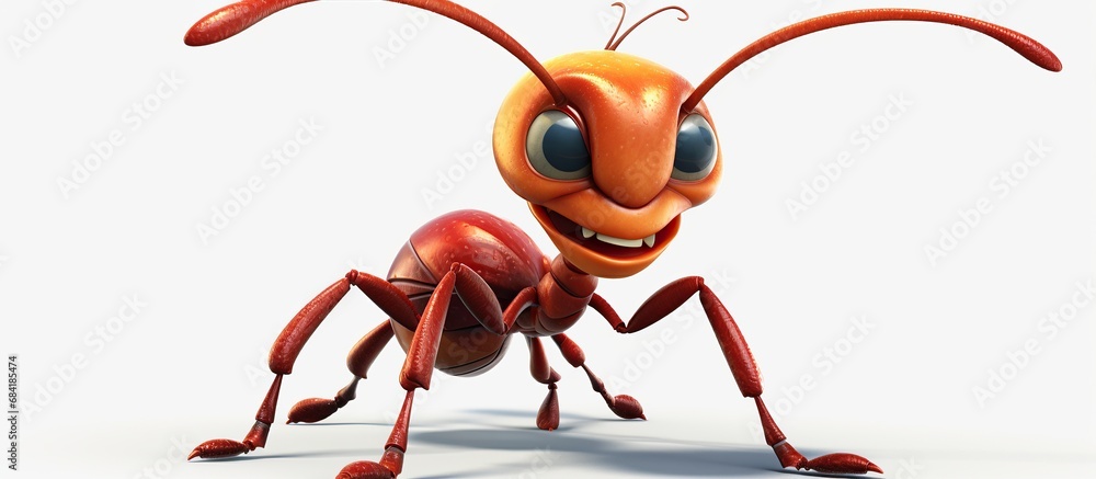 Cartoon ant posing Stock Illustration | Adobe Stock