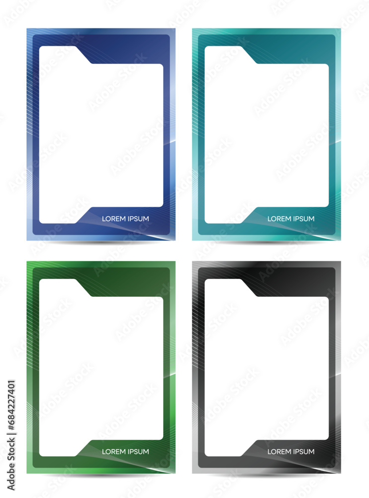 identification card frame border template Stock Vector | Adobe Stock