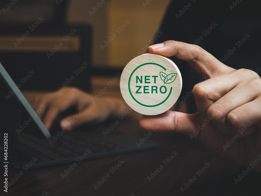 Reduce CO2 emissions to limit climate change and global warming, net zero carbon dioxide ...