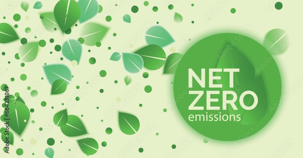 Carbon neutral. Net zero greenhouse gas emissions objective. Climate ...