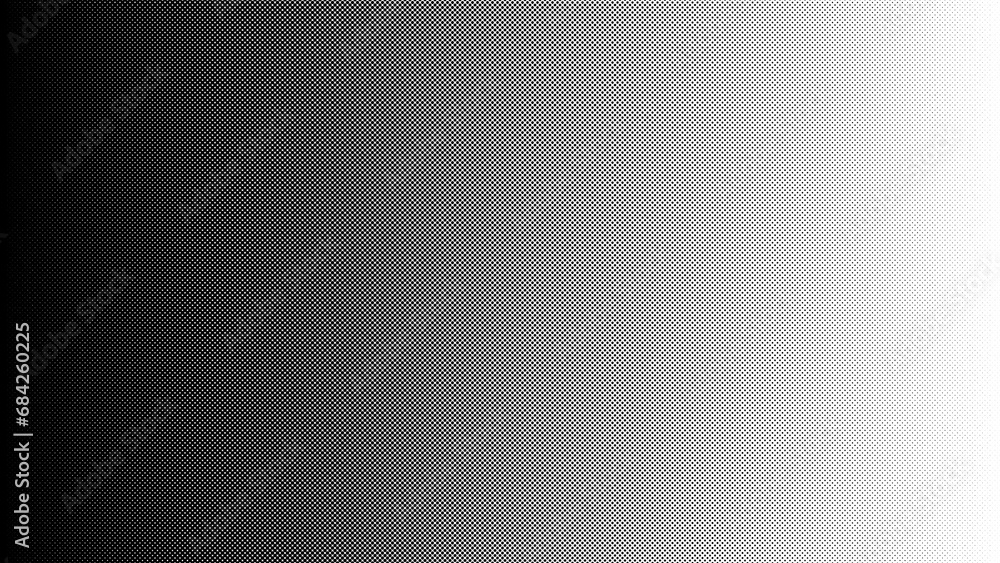 Retro halftone linear gradient from left to right on transparent ...