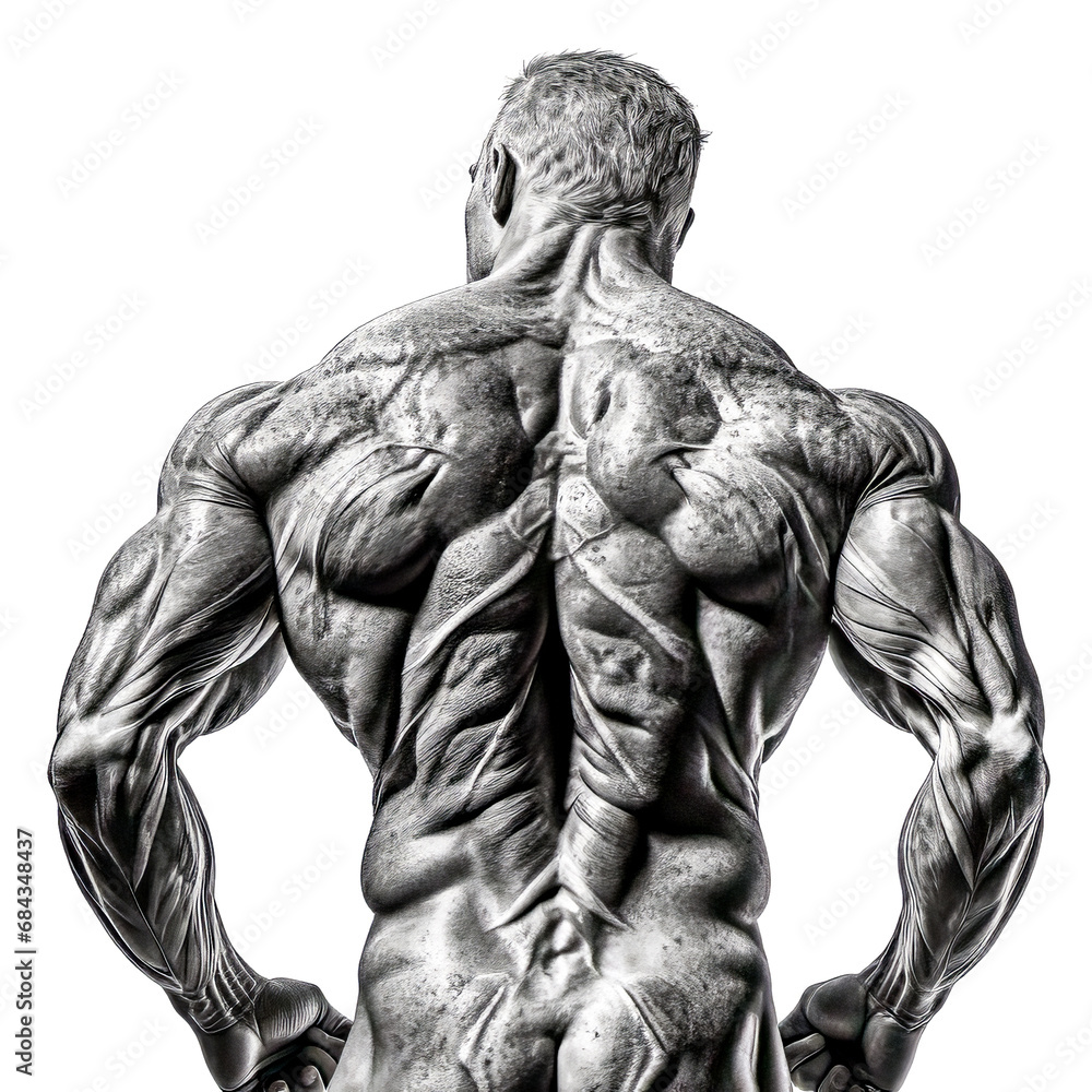 Muscles, Bodybuilding, Fitness, Menpower with AI Stock Illustration ...