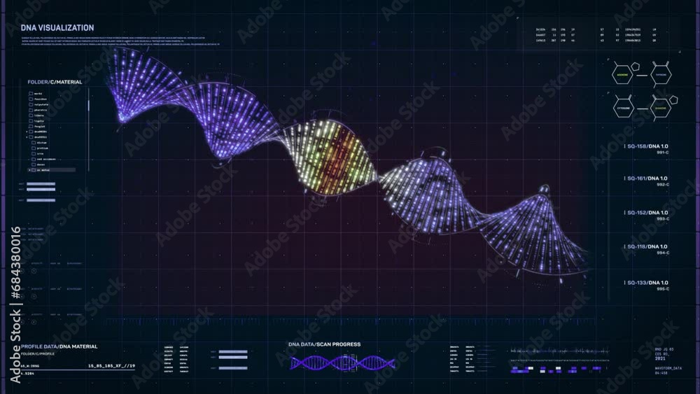 Gene Microbiology Analysis By Futuristic Medical Scanner Program ...