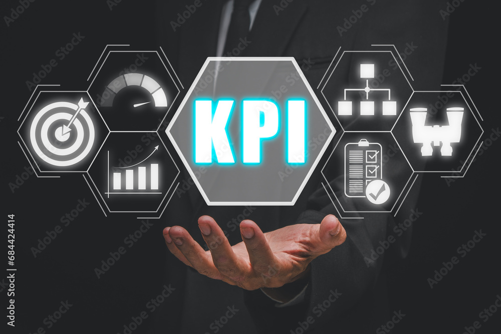 Poster KPI, Key performance indicator business and industrial analysis ...
