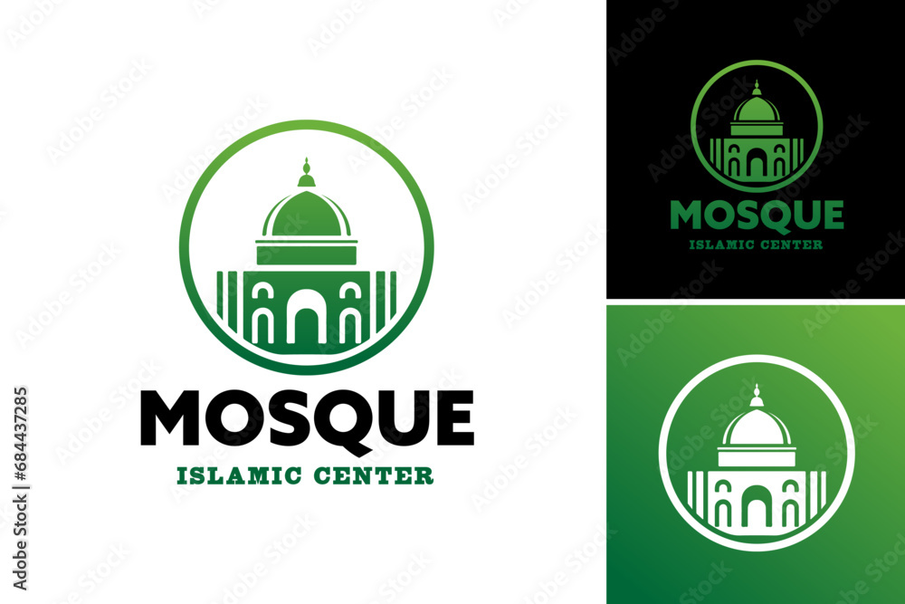 Mosque logo design suitable for Islamic organizations, mosques, and ...